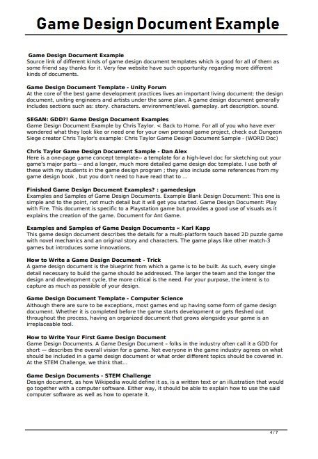 Design Document Template Example Design Talk