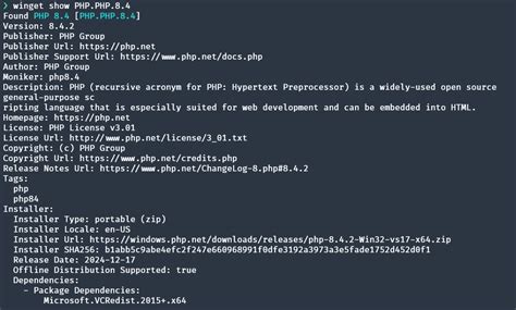 How To Install Php On Windows Using Winget • Phpwatch