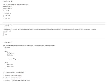 Solved QUESTION What Will Be Output By The Following Chegg