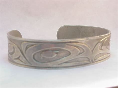 Vintage Eagle GITXSAN ARTIST DANIEL YUNKWS Cuff Bracelet