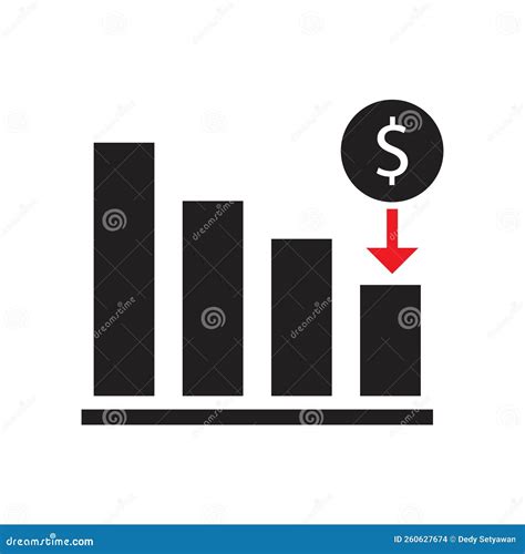 Financial Crisis Cost Reduction Stock Vector Illustration Of Icon