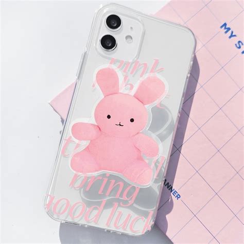 ♥신상할인 투명톡젤리 분홍토끼 아이폰케이스 갤럭시 핸드폰 휴대폰 아이폰15 14 13 12 11 X Xs Xr 8 7 6 Se2 Se3 프로 미니 맥스 S24 S23