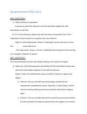 Ap Government FRQ Unit 5 Ap Government FRQ Unit 5 2005 QUESTION 3 1 Define Selective