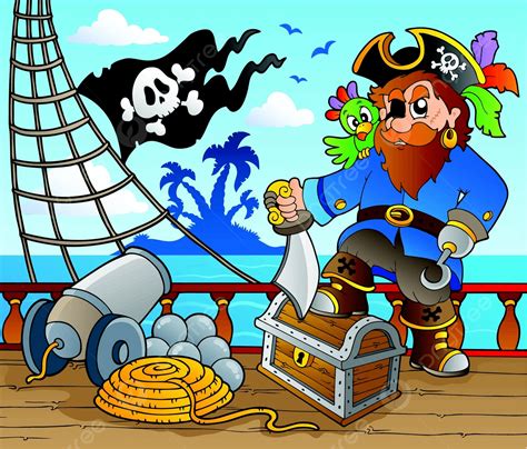 Pirate Ship Deck Drawing