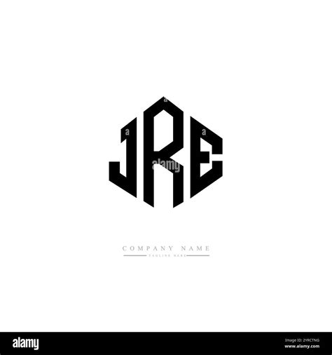 Jre Letter Logo Design With Polygon Shape Jre Polygon And Cube Shape