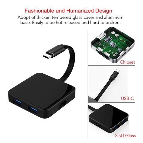 Dex Station Hub Usb C Full Hd 4k Dispaly Usb 3 0 Usb Type C Adapter For Smartphone Laptop Tablet