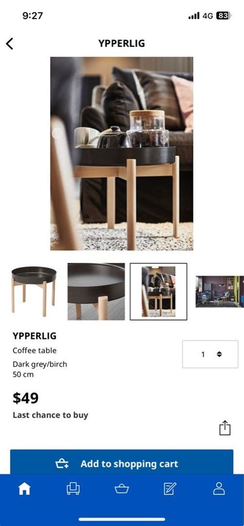 Ikea Ypperlig Coffee Table Furniture And Home Living Furniture Tables And Sets On Carousell