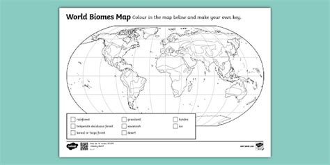 Biome Map Coloring Worksheet Tropical And Subtropical Coniferous