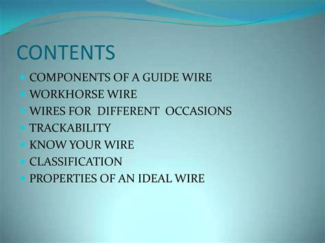 Choice And Use Of Appropriate Guidewire In Pci Pptx