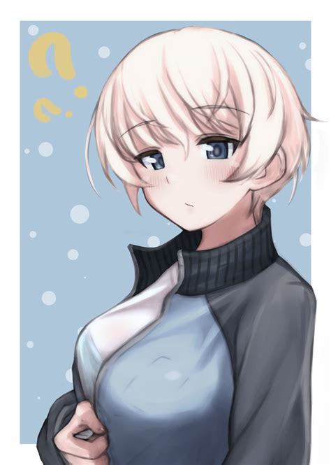 Safebooru 1girl Absurdres Blue Background Blue Eyes Blue Jacket