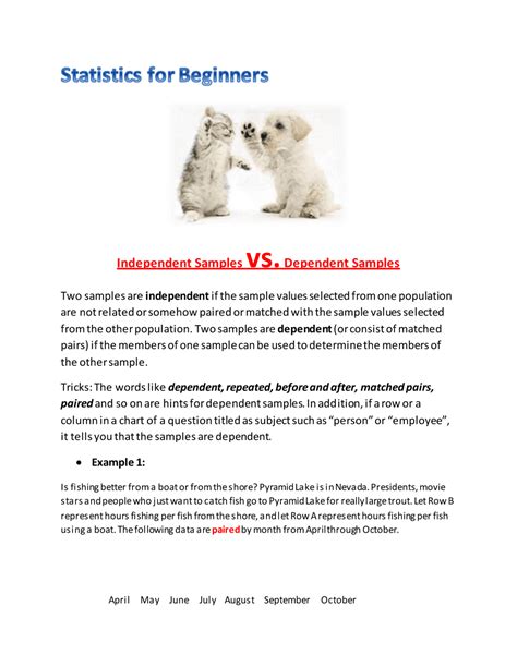 Independent Samples Vs Dependent Samples Schemes And Mind Maps Statistics Docsity