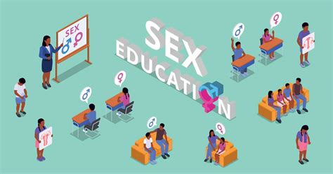 Sex Education Isometric Set 7682006 Vector Art At Vecteezy
