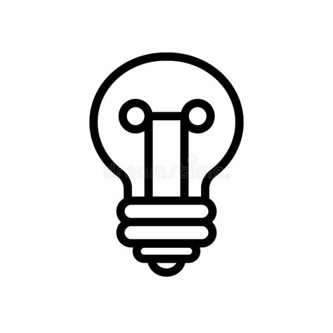 Glowing Light Bulb Vector Icon Stock Vector Illustration Of Yellow Lightbulb 348890606