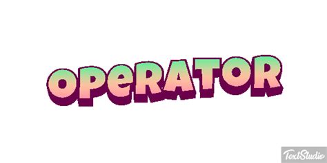 Operator Word Animated Logo Designs Operator Word Animated Logo Designs