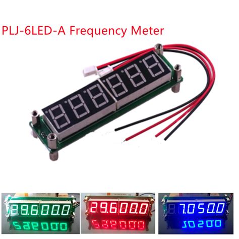 Red Blue Green Led Display 6 Digits 0 1mhz 65mhz Digital Rf Frequency Meter Counter Tester 