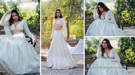 Actress And Model Ruchi Gujjar Dazzles In Mesmerizing White Gown For