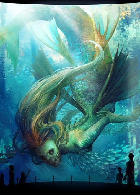 Mythical Sea Creatures Mermaid Art Creatures