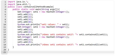 Set In Java The Methods And Operations You Can Perform