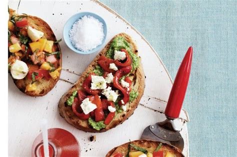Rocket Pesto And Capsicum Bruschetta Recipe