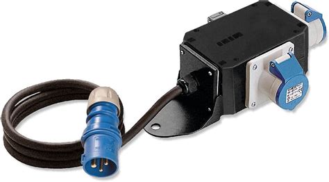 Intuiflex Cee Verteiler Camping Stromverteiler 230v 16a Cee Stecker Mit 1 5m Zuleitung Auf 2 X