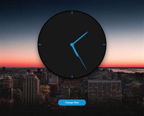 时钟html代码，可切换样式的炫酷时钟html 17素材网