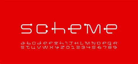 기술 글꼴 디지털 사이버 알파벳 A에서 Z까지의 문자 및 전자 디자인을위한 0에서 9까지의 숫자 벡터 일러스트 레이 션