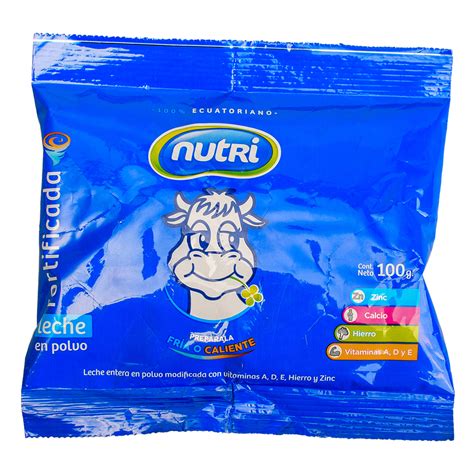 Leche Entera Polvo Fortificada Nutri 100 G Supermaxi