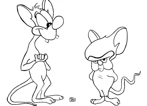 Pinky And The Brain Free Coloring Pages