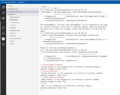 Azure Powershell Functions Getting Started