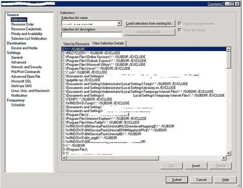 selections in backup exec 12 5 security spiceworks community