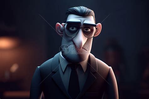坏人的3d卡通人物插画图片下载 正版图片600203751 摄图网