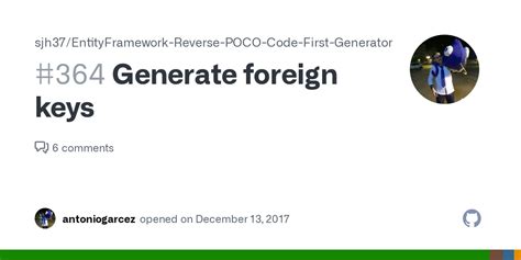 Generate Foreign Keys · Issue 364 · Sjh37entityframework Reverse Poco Code First Generator