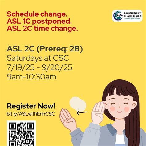 Asl Classes Comprehensive Service Center