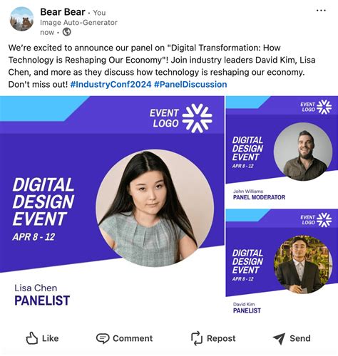 How To Auto Generate Social Media Posts For A Business Conference Using Bannerbear Nodejs