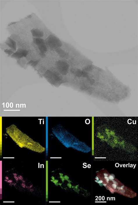 Tem Image And Elemental Mapping Of A Fragment Of Single Ti Tio 2 6 Download Scientific Diagram