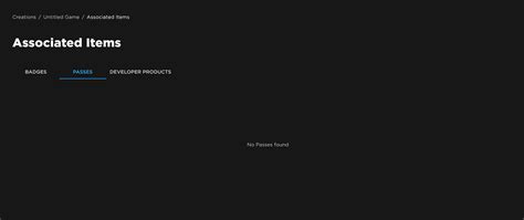not able to create any gamepasses for my roblox game platform usage support developer forum