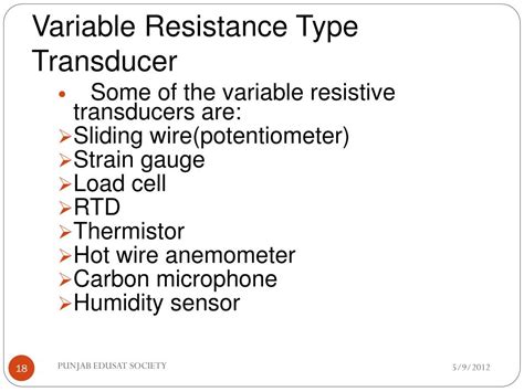 Ppt Transducers Variable Resistive Capacitive Inductive Powerpoint Presentation Id 4466490