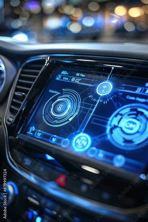 Car Dashboard Airflow Infographic Temperature Vent Positions Air Direction Indicators Stock