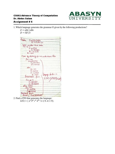 Toc Assignment 66 Pdf