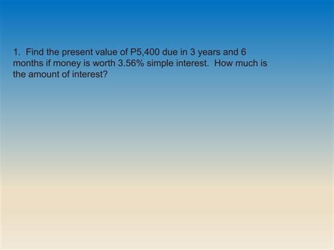 Simple Interest And Examples I PRT Variables PDF