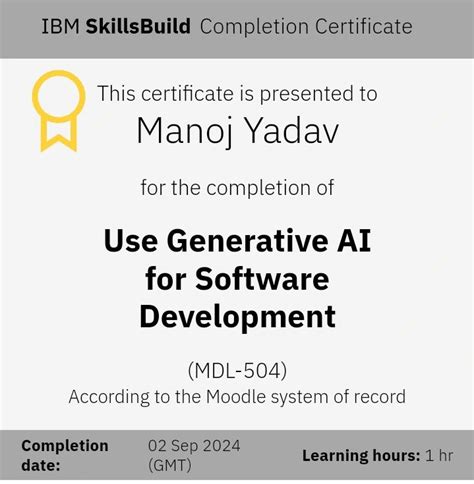 Manoj G S On Linkedin Ibm Skillsimprovement Biet Edunet