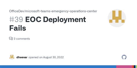 Eoc Deployment Fails · Issue 39 · Officedevmicrosoft Teams Emergency Operations Center · Github