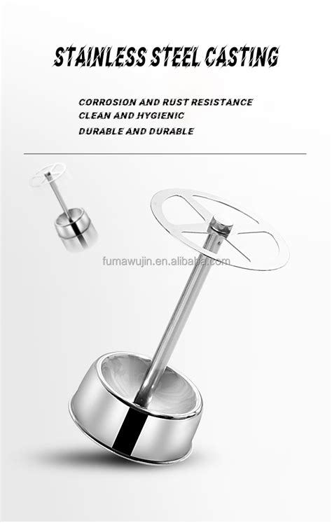 Stainless Steel Standing Toothpaste Dispenser Multi Functional Metal