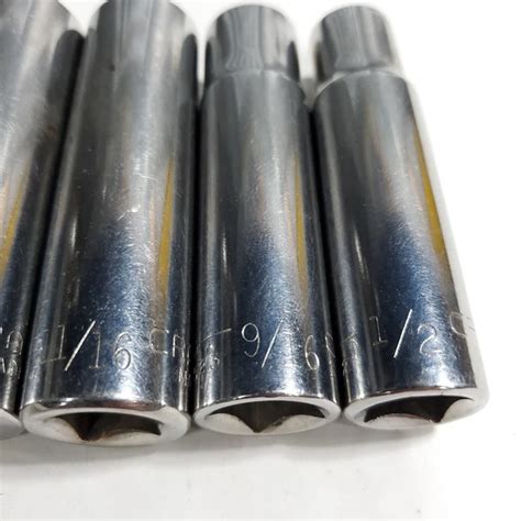 Craftsman 5pc 1 2and Drive Deep Well Socket Set 13 16 1 2 6 Point G Series Eur 31 22