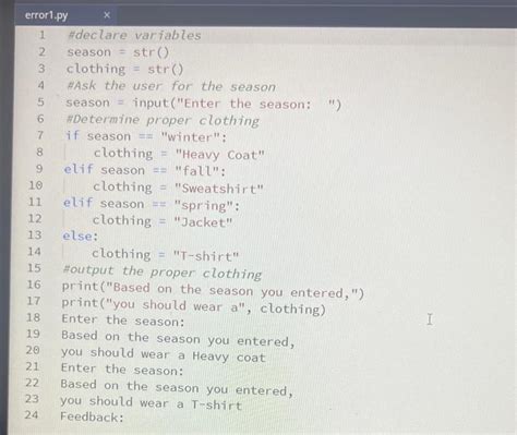Solved Exercise Identify Fix The Error Analyze The Chegg