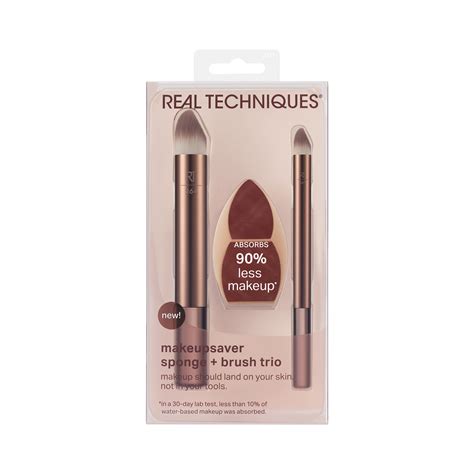 Real Techniques Makeupsaver Sponge Brush Trio Makeup Blending Sponge