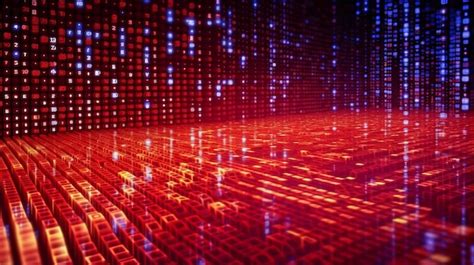 Premium Photo Dots And Lines Make Up Binary Data Effect Of Depth Of Field Used Generative Ai