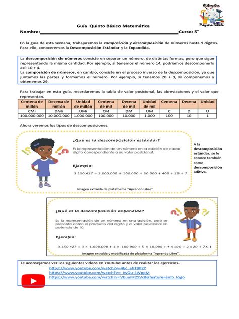 DescomposiciÓn Aditiva Y Expandida Pdf Matemáticas