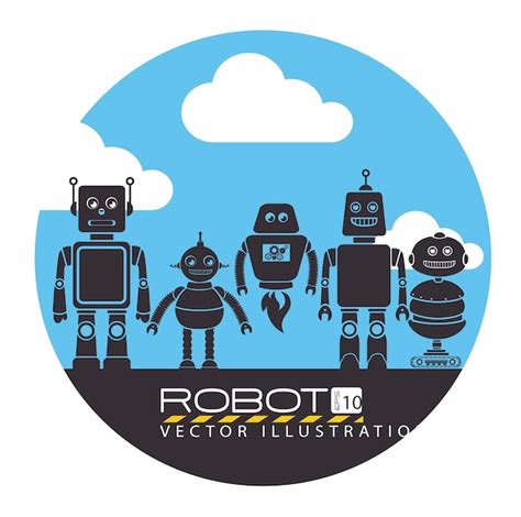 premium vector robot design vector illustration
