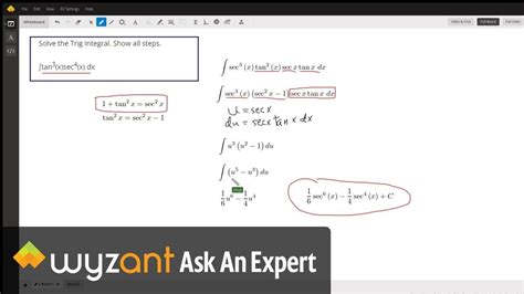 Find An Antiderivative For Product Of Powers Of Sec And Tan Using Trig